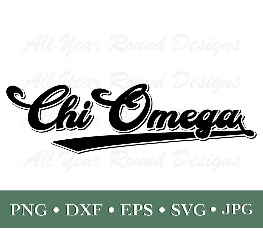 Chi Omega SVG PNG DXF Eps Jpg File, Chio Sorority Greek Life Cut File ...