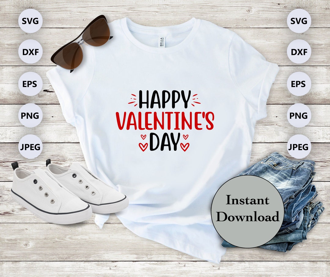 Valentine SVG PNG DXF Eps Jpg Datei Bundle, Valentinstag geschnitten ...