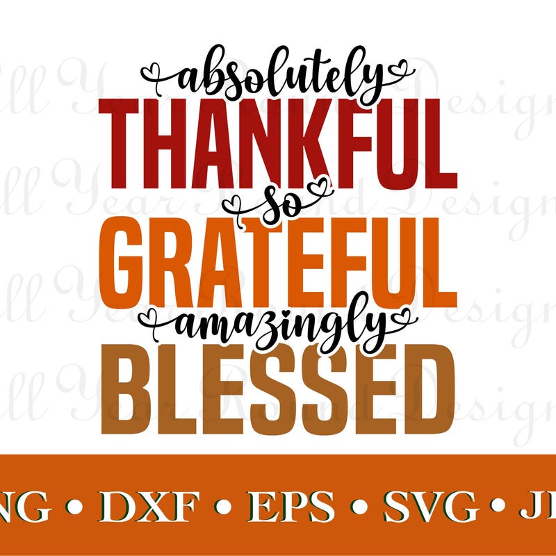 Thankful Svg - Etsy