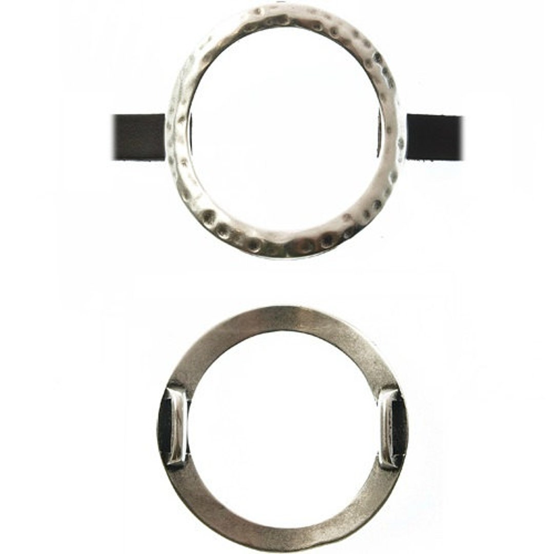 NEW Large Hammered Circle 10x2mm Spacer Aka Slider Fits - Etsy