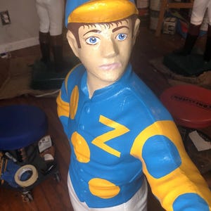 Famous Silks Lawn Jockey - Heirloom, Hand-painted, Cast Stone, Iconic ...