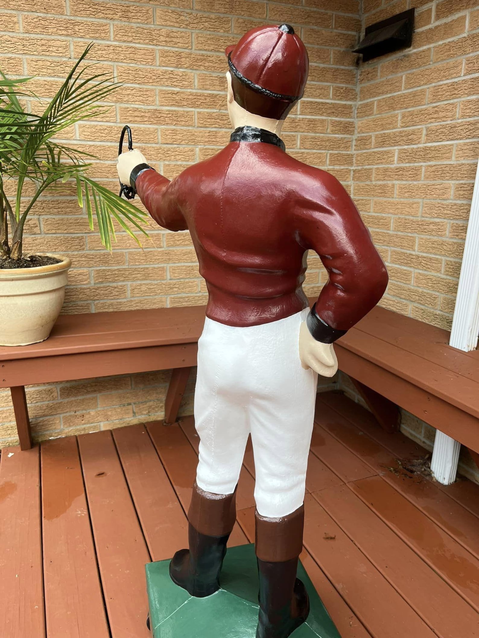 Lawn Jockey - Classic Barn Red - Etsy
