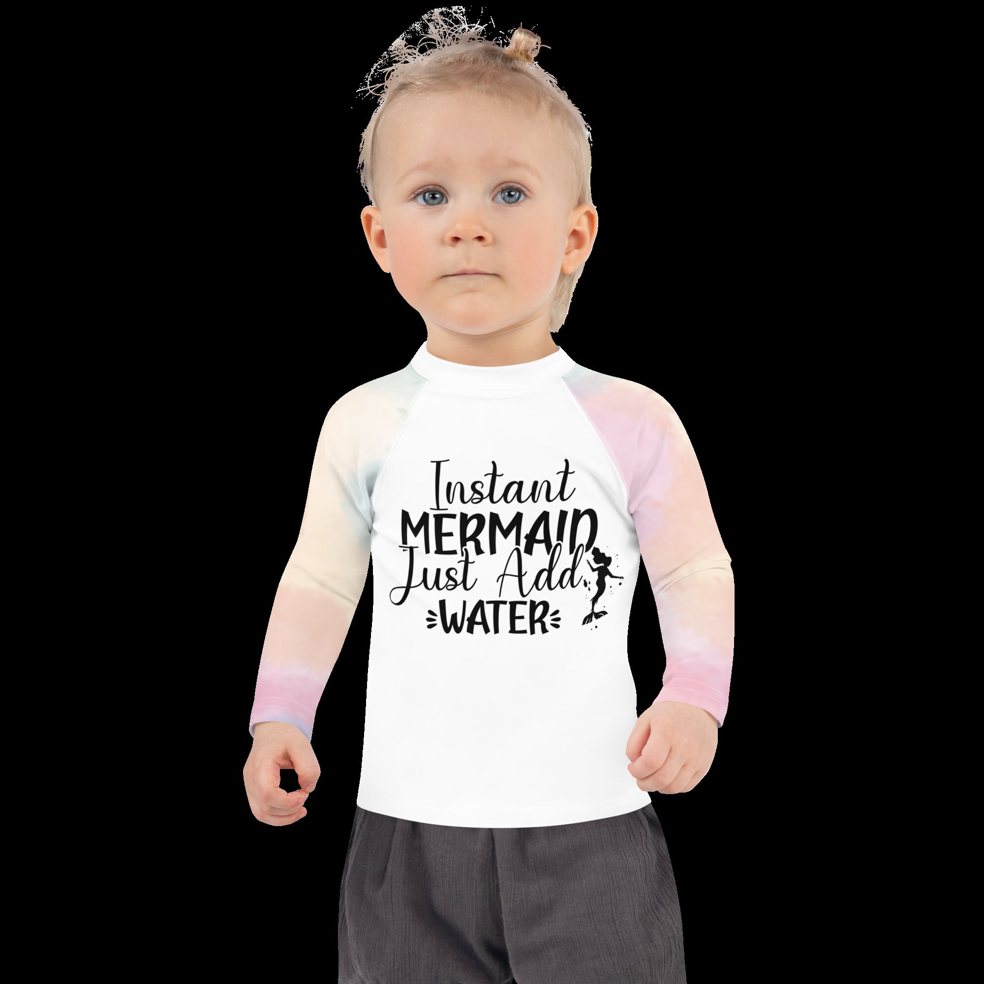 Instant Mermaid, Kids Rash Guard, Instant Mermaid Just Add Water Top ...