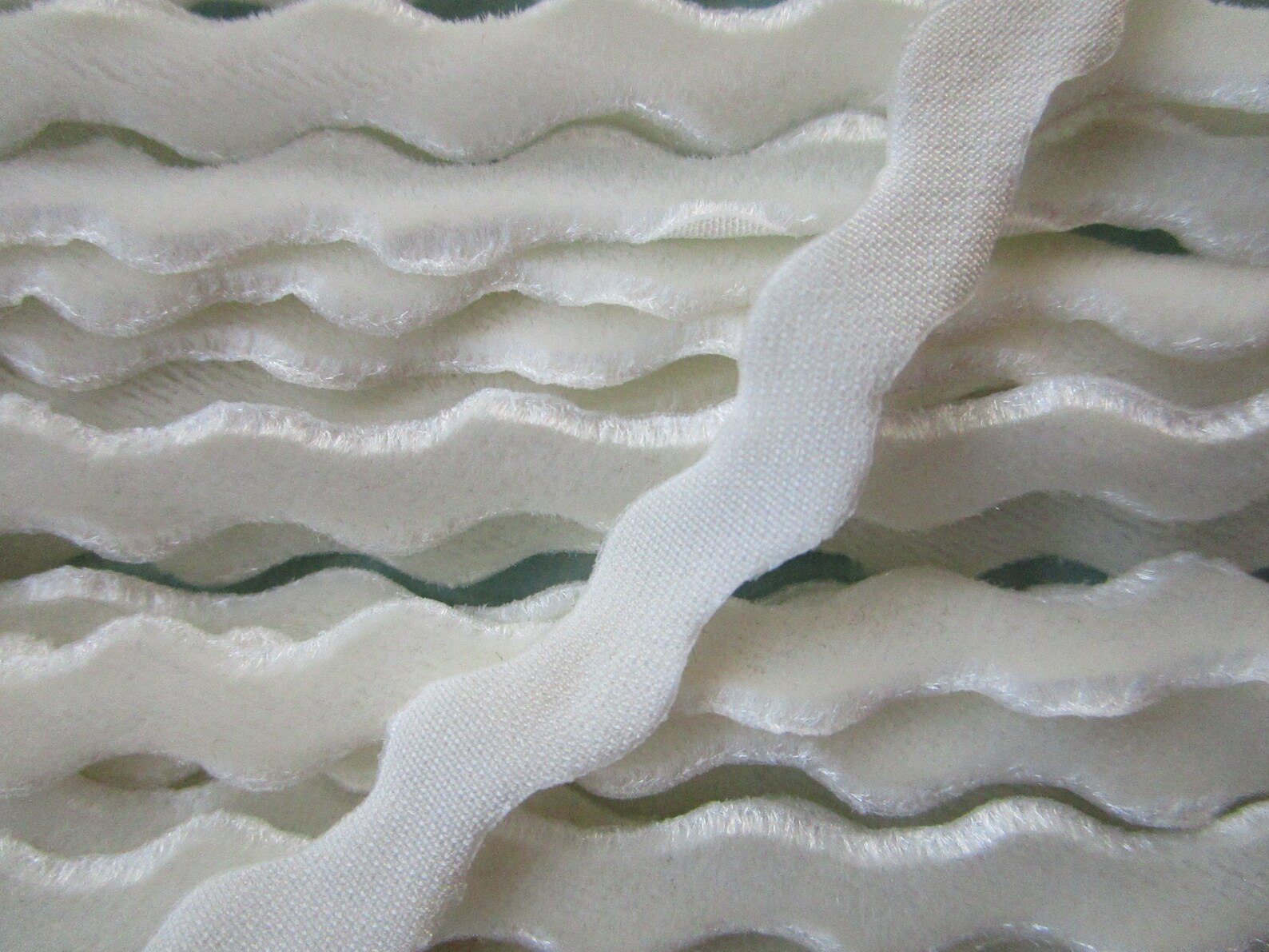 2y Vintage French 1/4 White Ric Rac Lush Rayon Velvet - Etsy