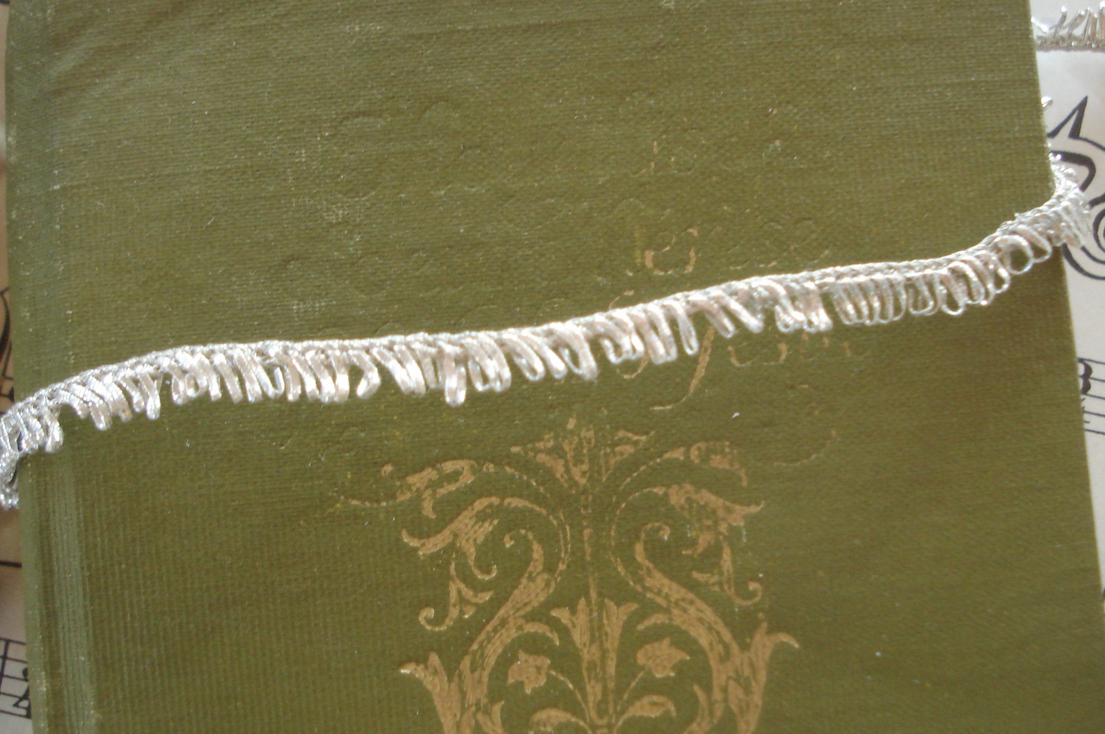 1y Antique French 1/4 Silver Flat Metal Couching Thread - Etsy