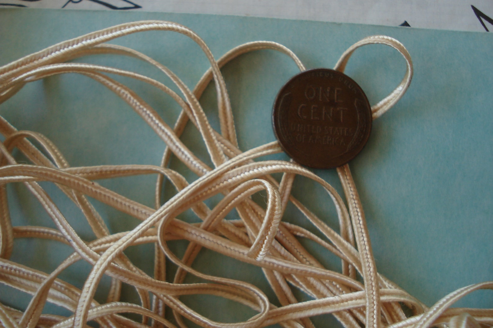 1y Vintage French 1/16 Apricot Silky Rayon Soutache Gimp - Etsy