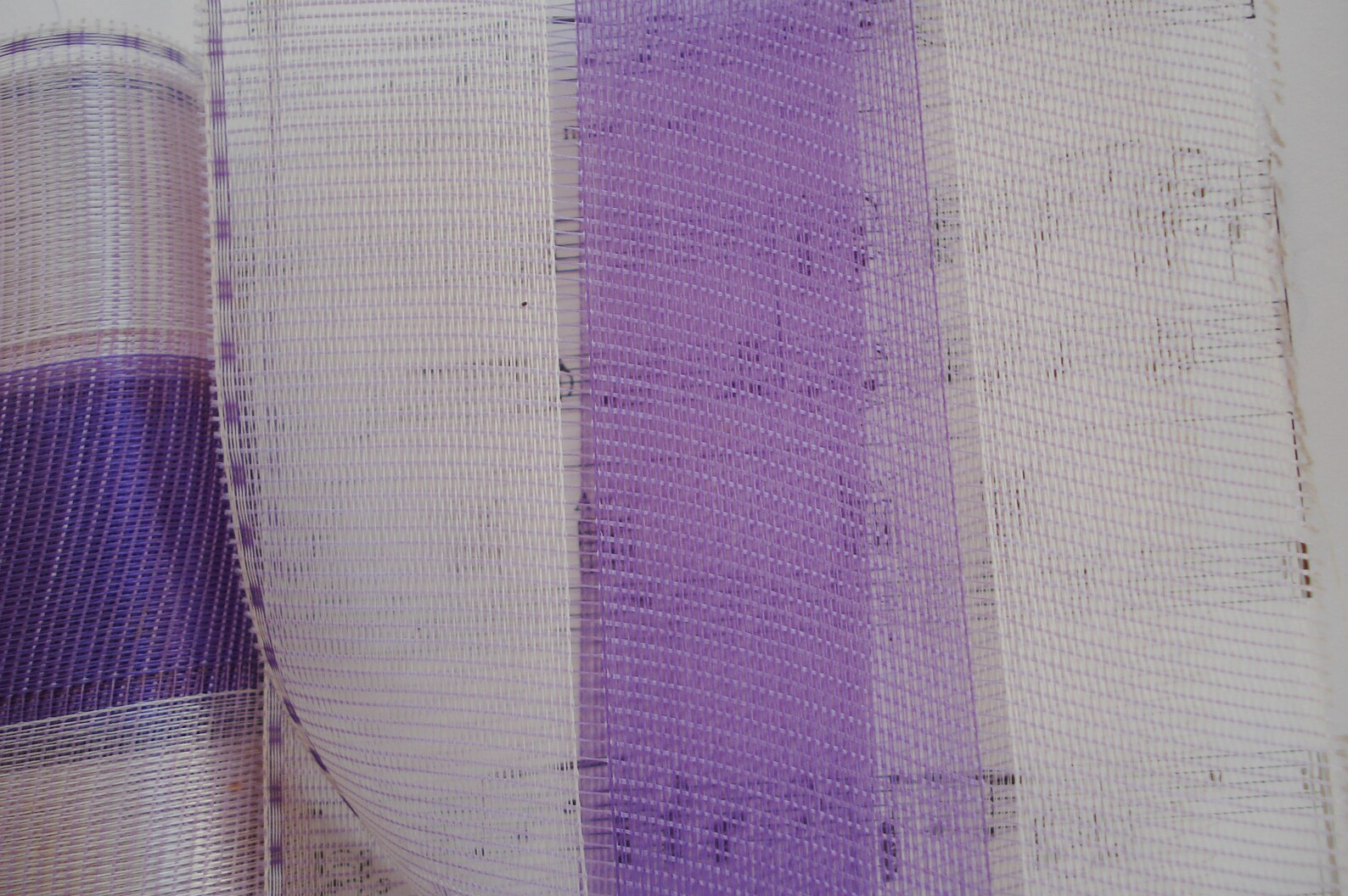 1y Vintage French 4" Light Lilac & Purple Horsehair Lace Net Crinoline ...
