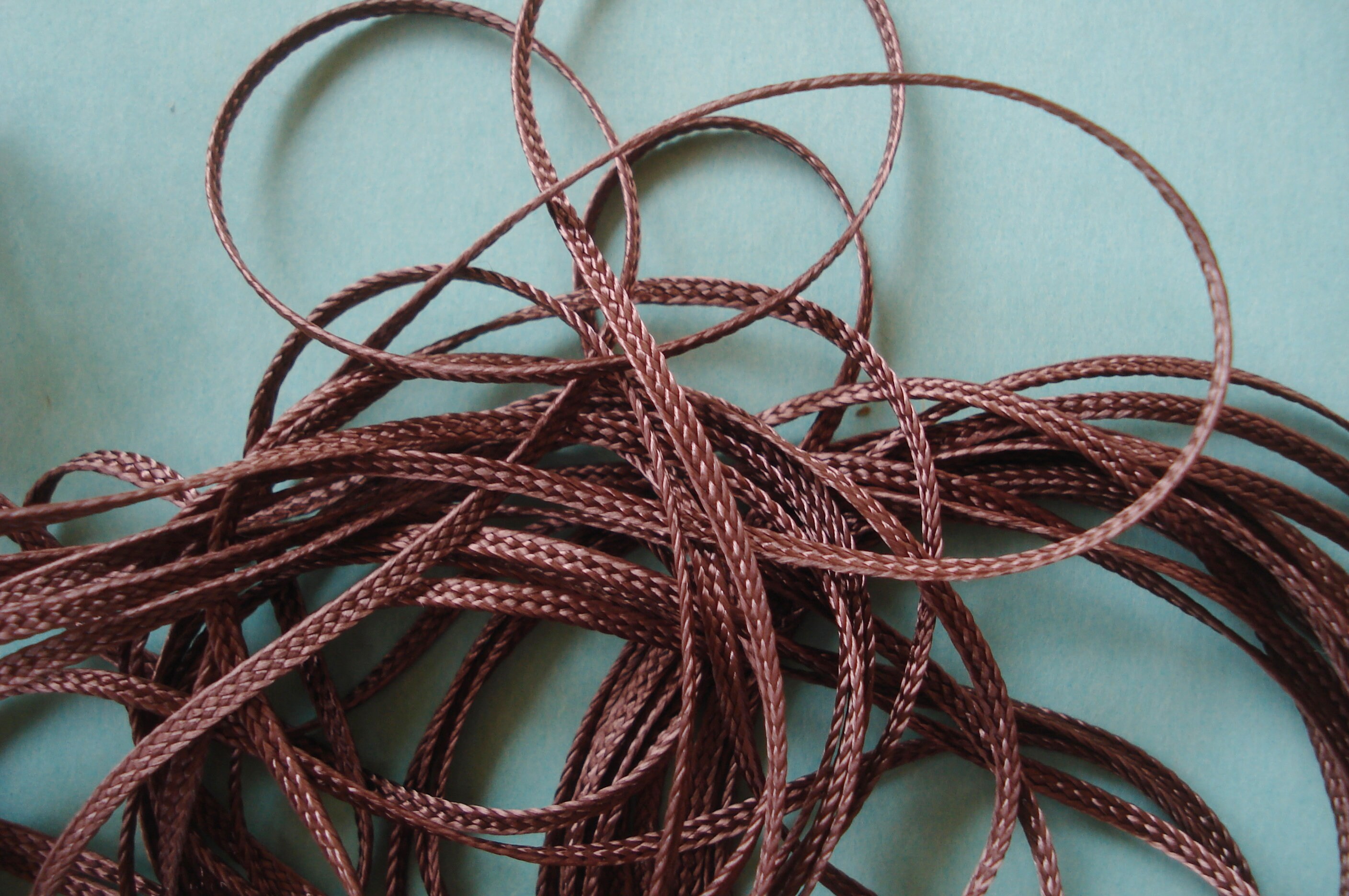 4y Vintage French 1/16 Tiny Deep Plum Mauve Rayon Braid | Etsy