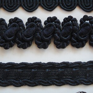 Antique Vintage Salesman Sample Card Black Braid Gimp Soutache - Etsy