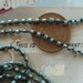 1y Antique Czech Deep Ocean Greenish Blue Glass Seed Bead "schlung ...