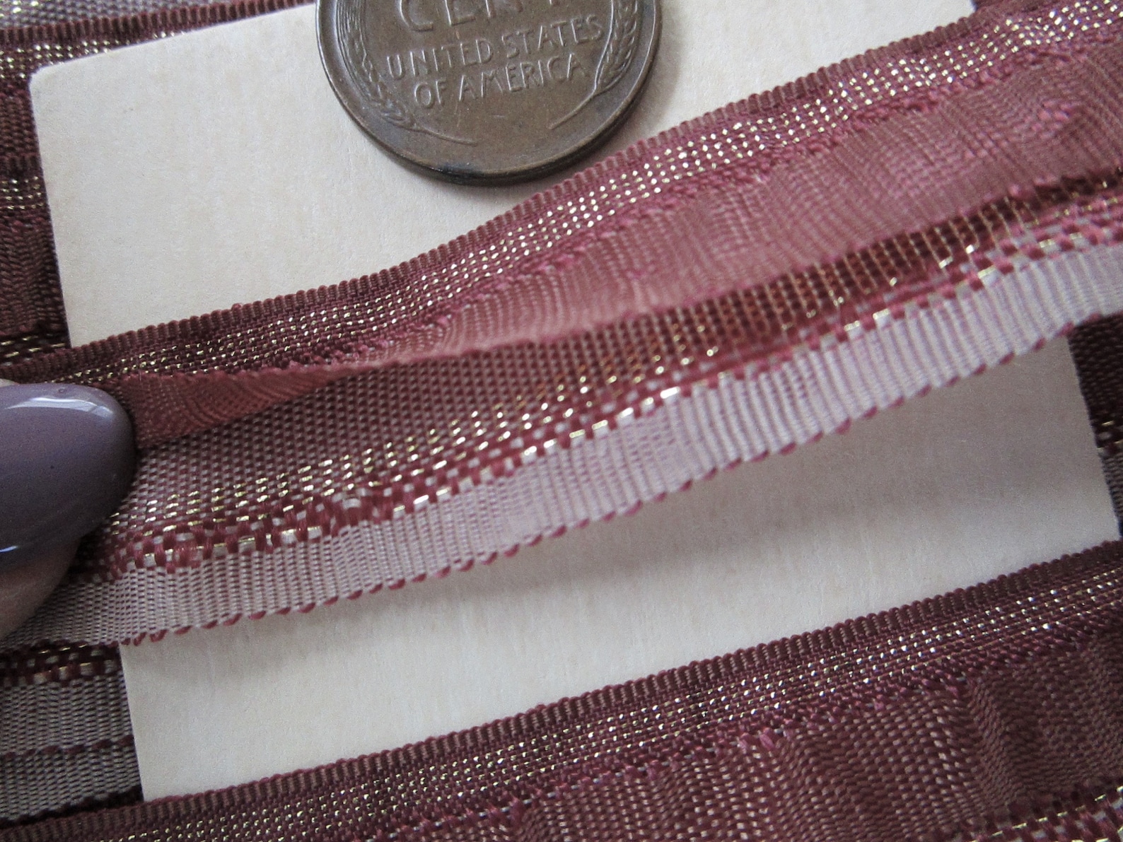 Vintage French 5/8 Double Layer Ruffle Two Tone Brown - Etsy