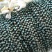 1y Antique Czech Deep Ocean Greenish Blue Glass Seed Bead "schlung ...