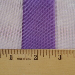 1y Vintage French 4" Light Lilac & Purple Horsehair Lace Net Crinoline ...
