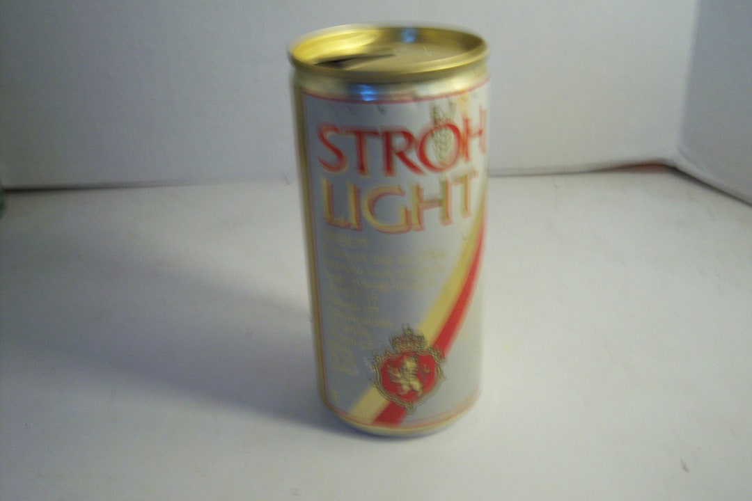 1970's Stroh's Light Beer Detroit Mich Beer 12 Oz EMPTY Aluminum Pull ...