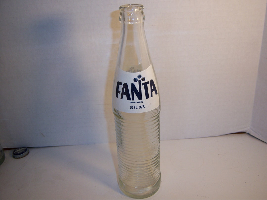 1972 Fanta Coca Cola 10 Oz Clear Acl Painted Label 9 5/8" Tall Soda ...