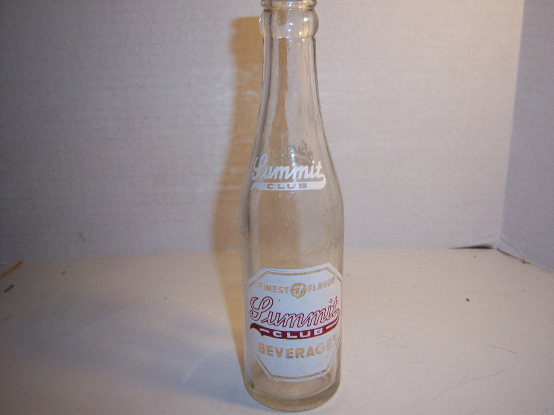 1950's Summit Club Beverages NO Town or State 7 Oz Red White Acl Soda ...