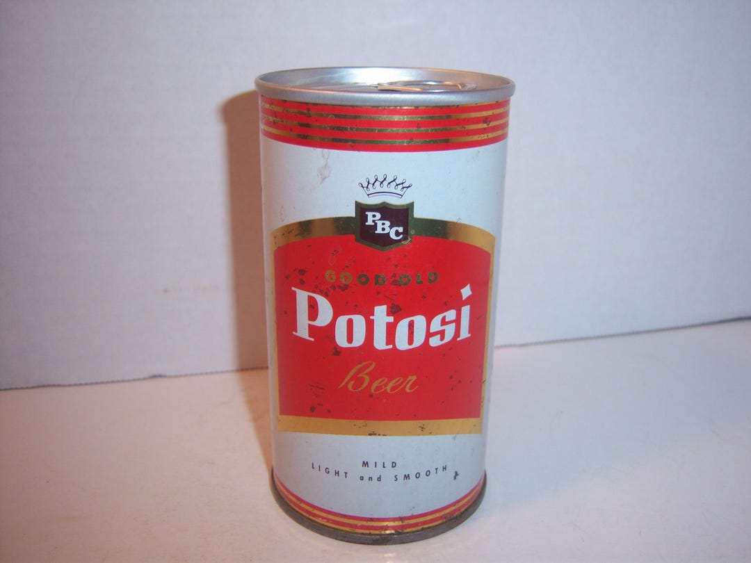 KN - 1970's Potosi Beer Co Wisconsin Pull Tab Steel EMPTY Beer Ale Can ...