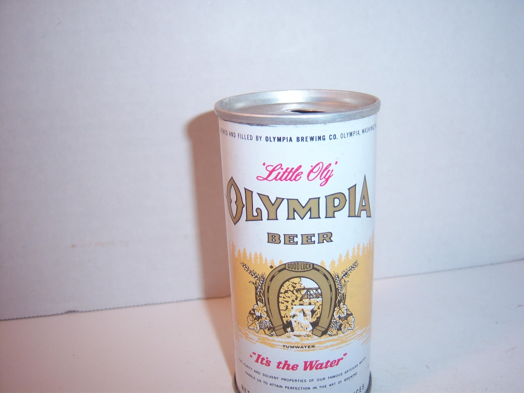JK1 - 1970's Olympia Little Oly Beer Contents 7 Fl Oz Olympia ...