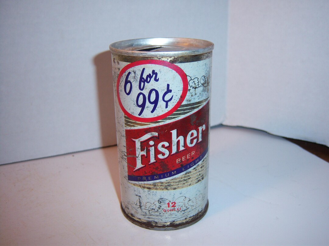 KN 1970's Fisher Premium Light Beer Lucky Brewing Co San Francisco ...