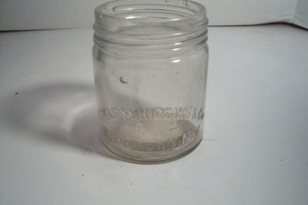 1920's Chas Higgins 6 Oz Brooklyn NY 3 1/4 Inch Mucilage Glue Ink ...