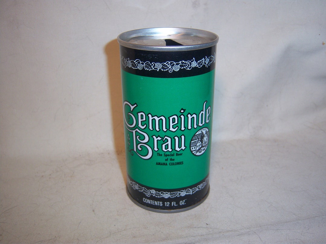 1970's Gemeinde Brau Cold Spring Brewing Co Minn 12 Oz EMPTY Steel Beer ...