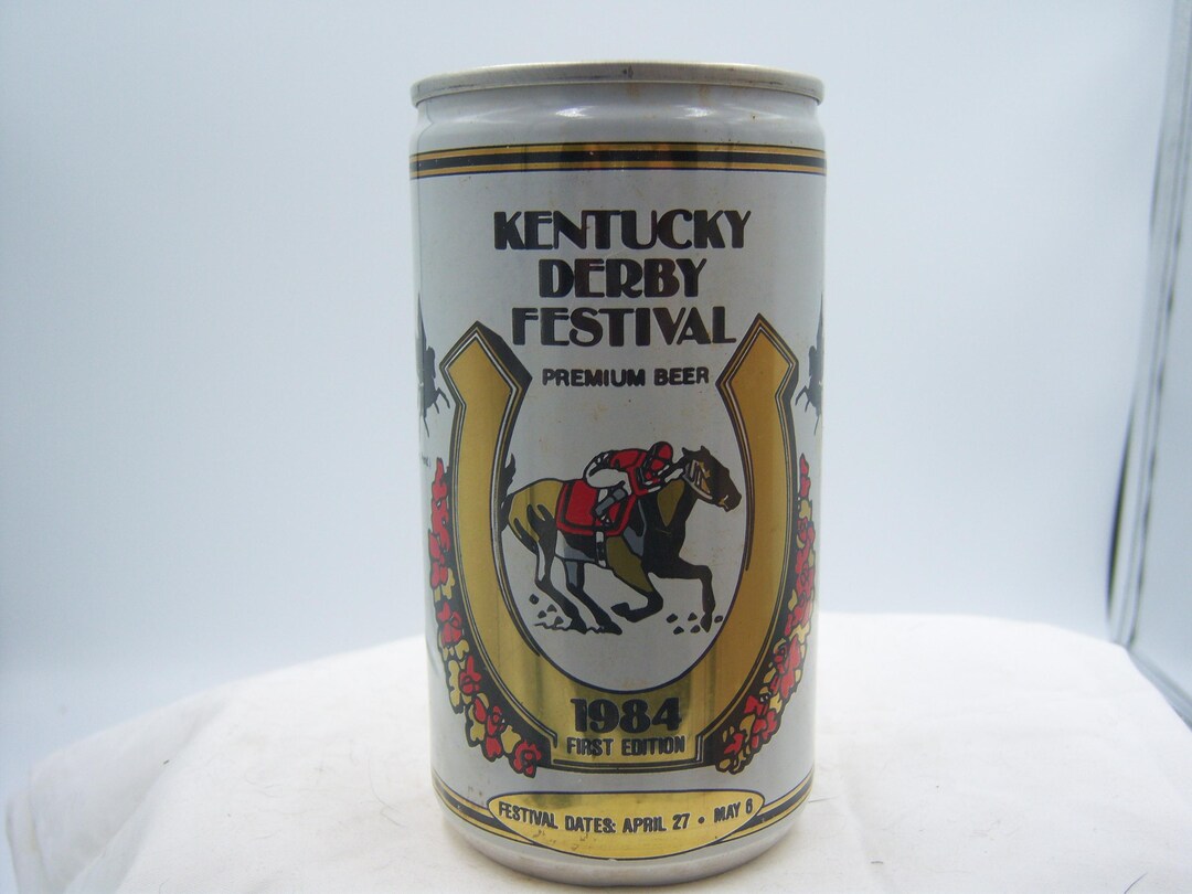 1984 Kentucky Derby Festival First Edition Horse Racing 12 Oz Aluminum ...