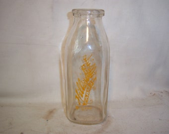 Yellow Milk Bottle - Etsy