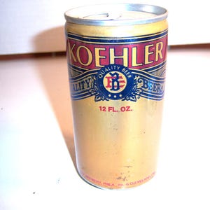 CMA - 1970's Koehler Quality Beers 12 Oz EMPTY Steel Beer Can the Erie ...