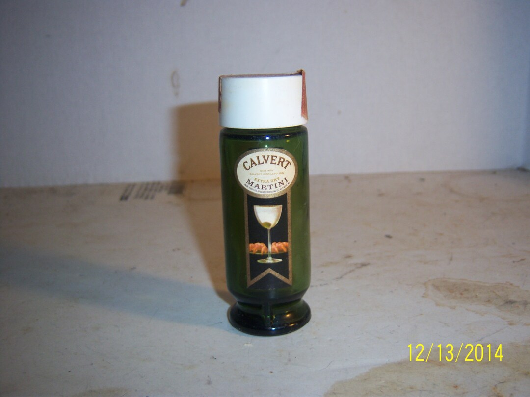 1960's Calvert's Martini Whiskey Baltimore, MD Green Whiskey Nip Liquor ...