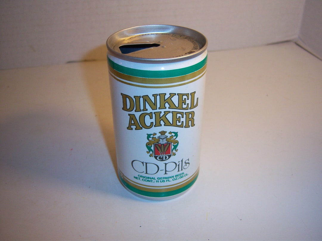 1970-80's Dinkel Acker Cd-pils Stuttgart Germany 11.2 Oz EMPTY Aluminum ...