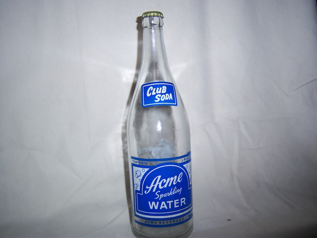 1960's Acme Sparkling Water Wilkes Barre Pa 11 5/8 Inch Tall Bottle ...