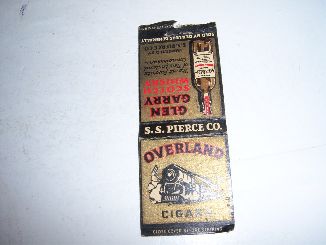 DM - 1930's Overland Cigars Train Glen Garry Scotch Whisky SS Pierce Co ...