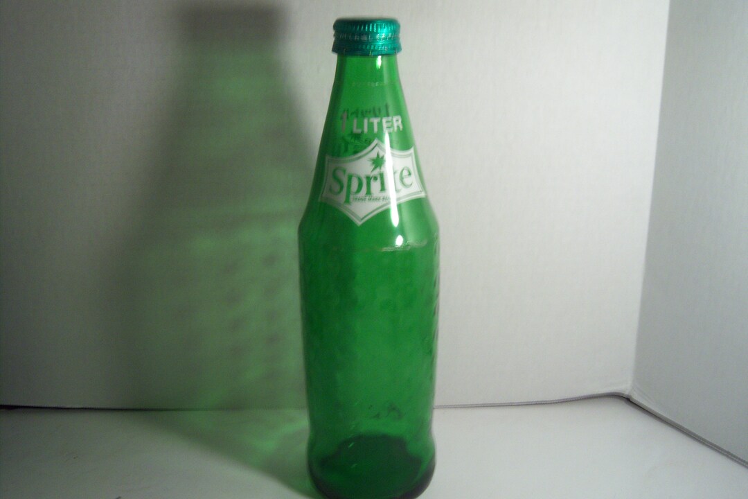 1970's Sprite Coca Cola Arabic? 11 3/4 Inch Tall Green Acl Soda Bottle ...