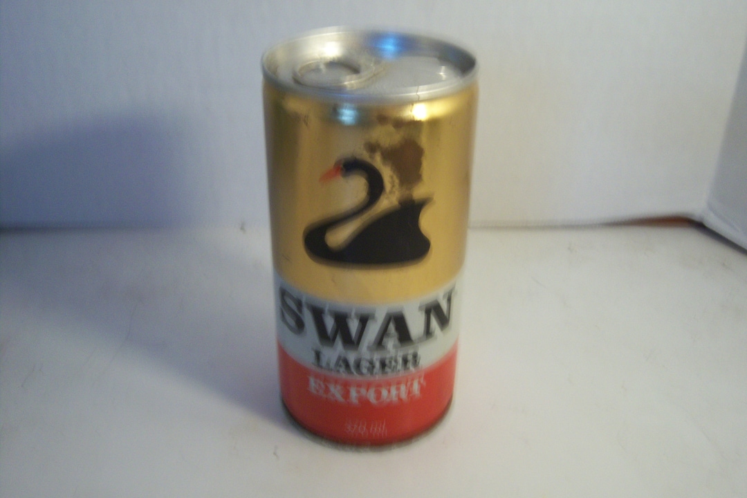 1970's Swan Lager Export Perth Western Australia 12 Oz Steel Beer Can ...