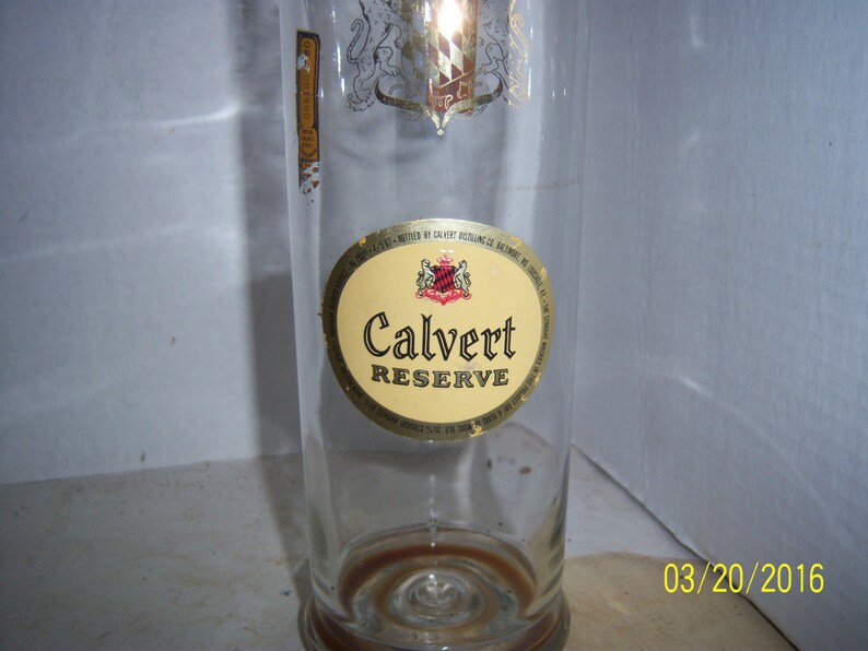 1960's Calvert Reserve Whiskey Baltimore Md Louisville - Etsy