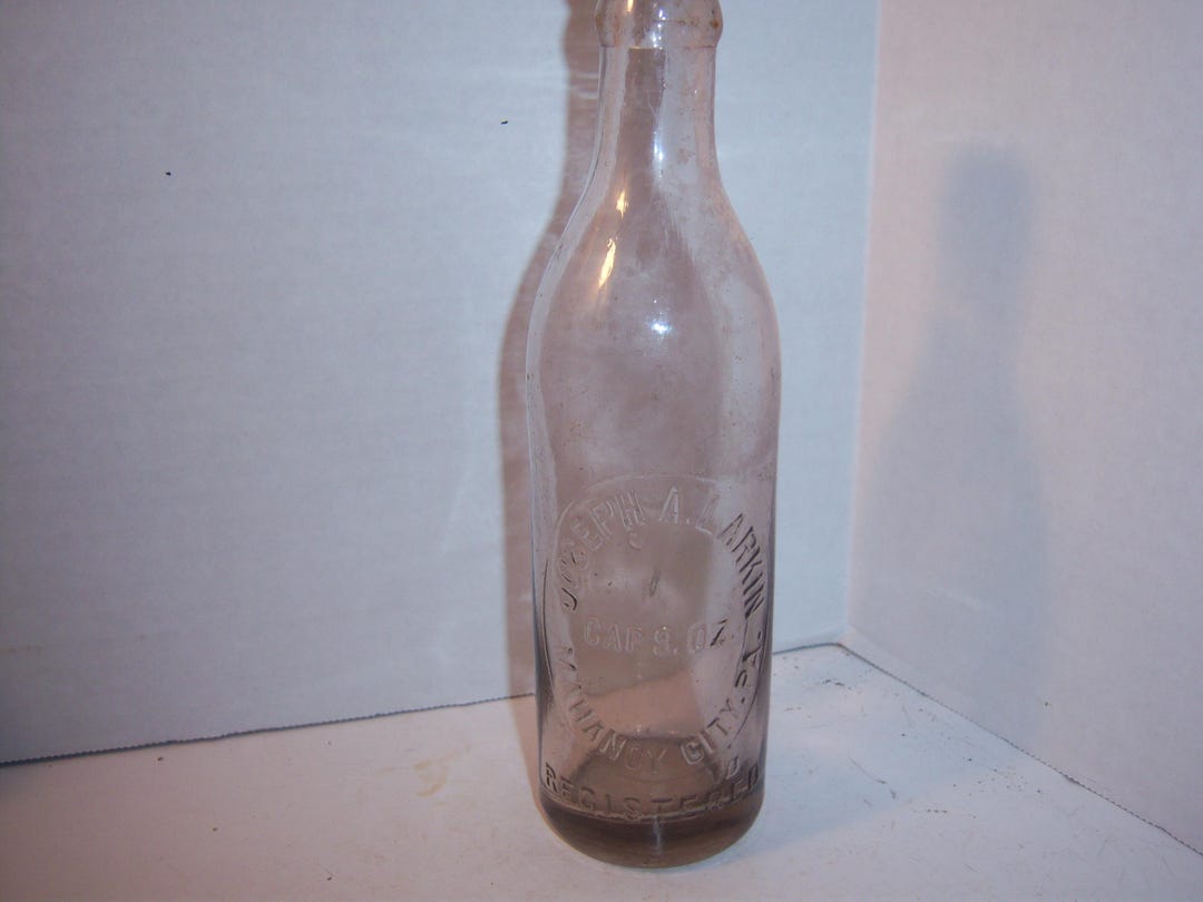 PA2 - 1900's Joseph Larkin 9 Oz Mahanoy City PA 8 1/4 " Inch Tall Light ...