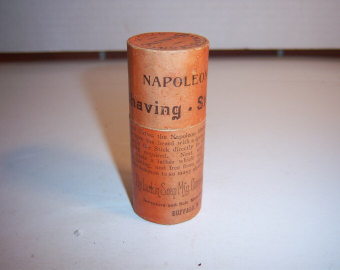 BW - 1920's Larkin Soap Co Buffalo NY Napoleon Shaving Stick 3 1/8 Inch ...