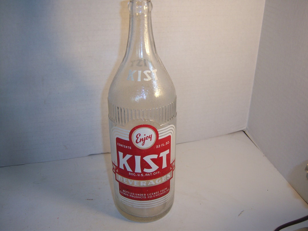 1950's Kist Beverages Thorndike, Mass Clear ACL Quart Soda Bottle No 2 ...