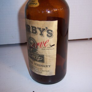 MU 1940's Corby's Reserve Jas Barclay & Co Peoria Ill W/las Clear Quart ...