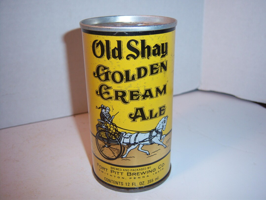 KN - 1970's Old Shay Cream Ale Fort Pitt Brewing Co Smithton Pa Pull ...