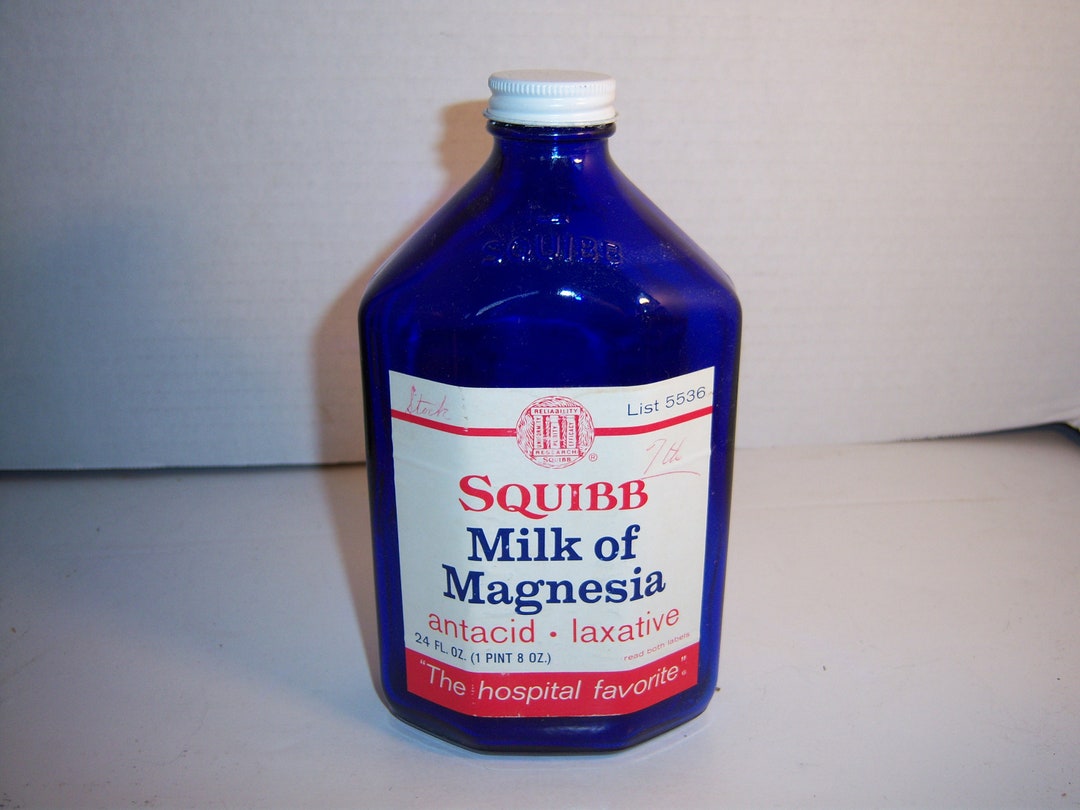 KH 1950's ER Squibb & Sons New York, NY Milk of Magnesia 7 3/8 Inch ...