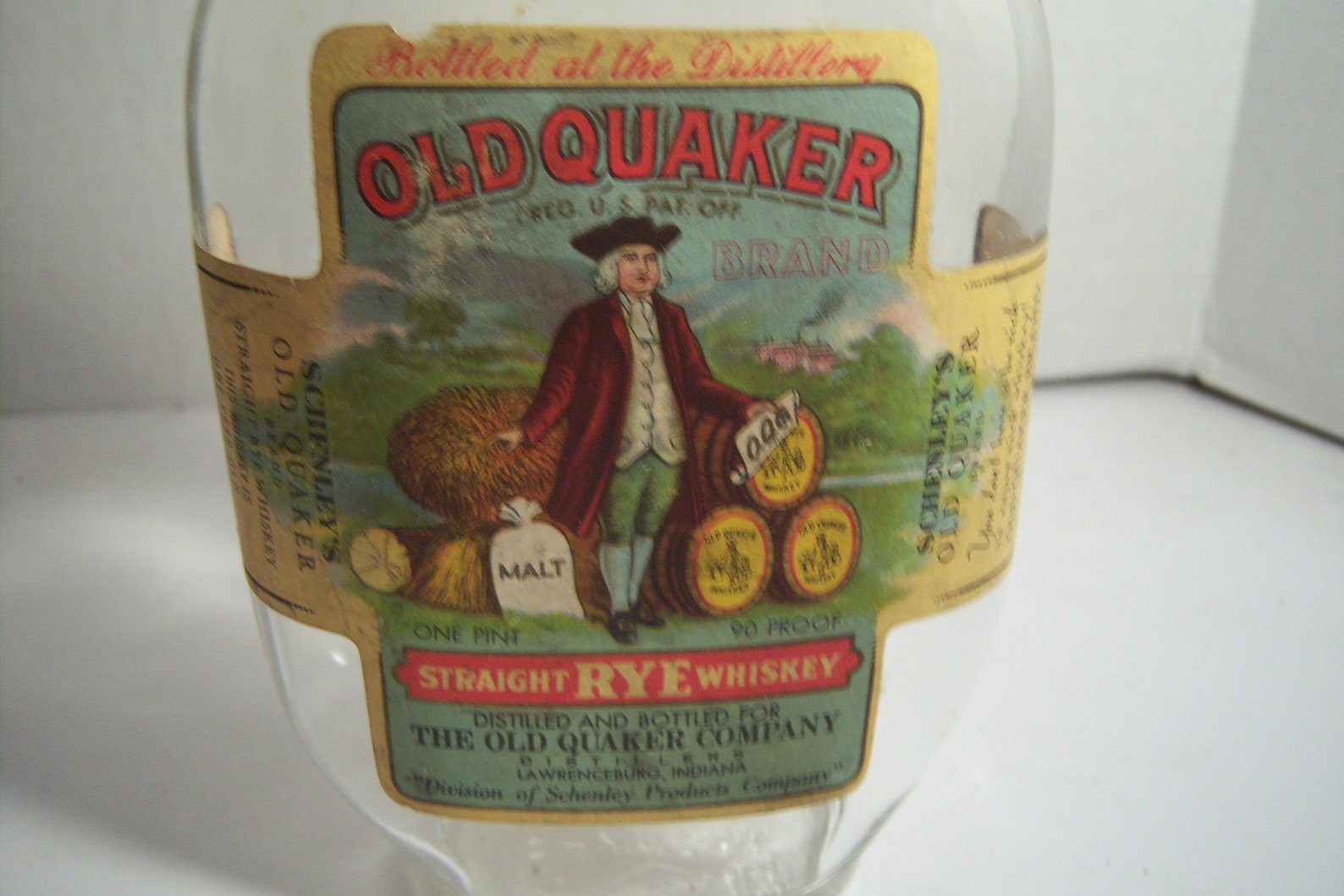 1940's Old Quaker Pilgrim Lawrenceburg Ind Paper Label - Etsy