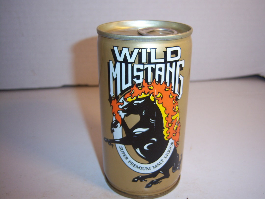 KN 1970's Wild Mustang horse Malt Liquor Pittsburgh Brewing Co Pa 12 Oz ...