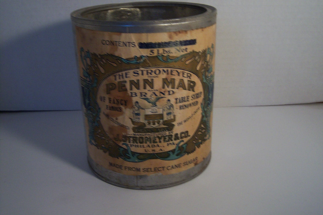 1920's Penn Mar Brand Table Maple Syrup J Stromeyer & Co Philadelphia ...