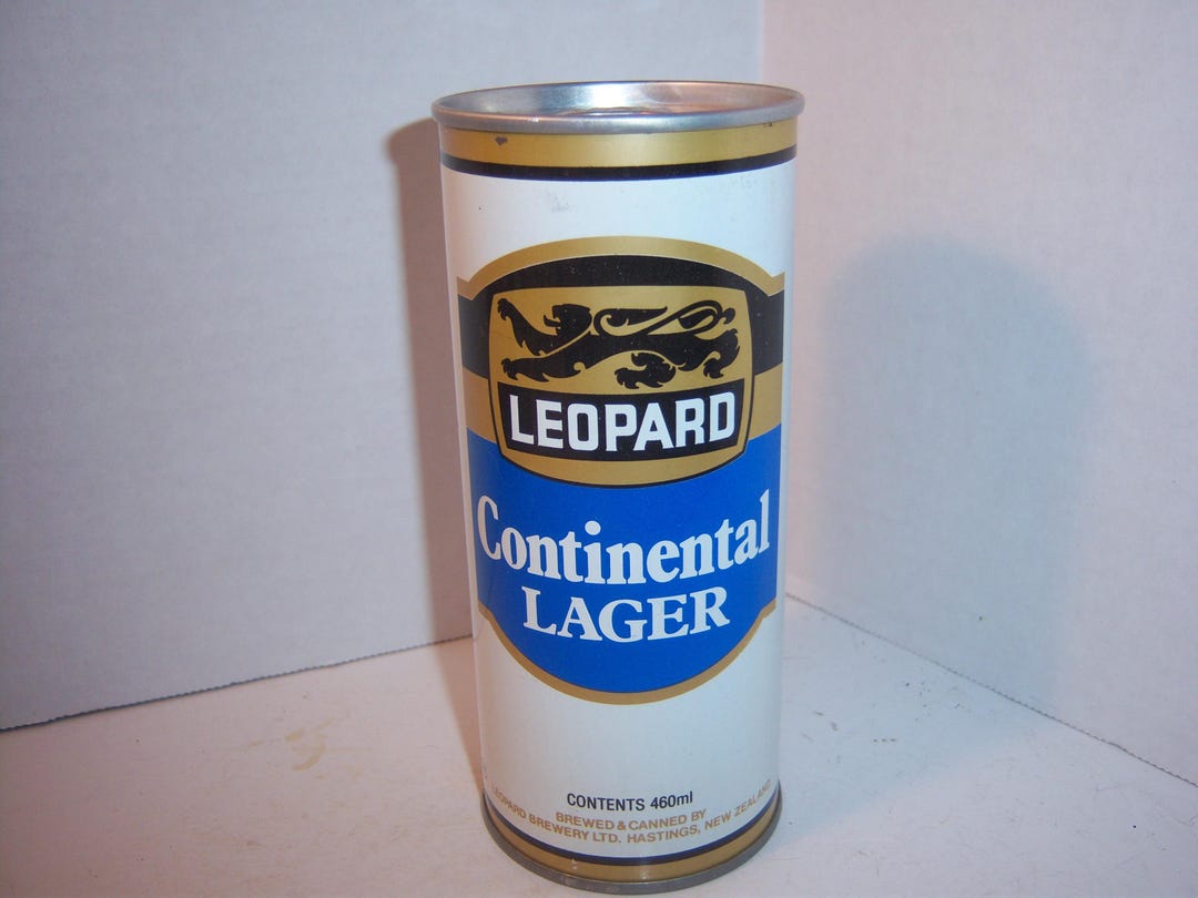 LE - 1970's Leopard Continental Lager Hastings New Zealand 460 Ml EMPTY ...