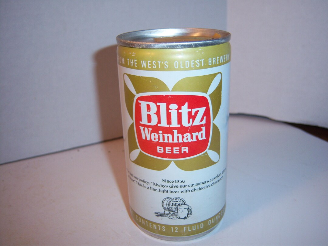 KN - 1970-80's Blitz-weinhard Co Beer Portland or 12 Oz EMPTY Aluminum ...