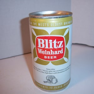 KN - 1970-80's Blitz-weinhard Co Beer Portland or 12 Oz EMPTY Aluminum ...