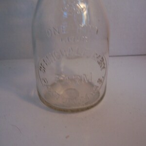 1940's Springdale Dairy Paxton Mass Clear 7 1/4 Pint Milk Bottle - Etsy