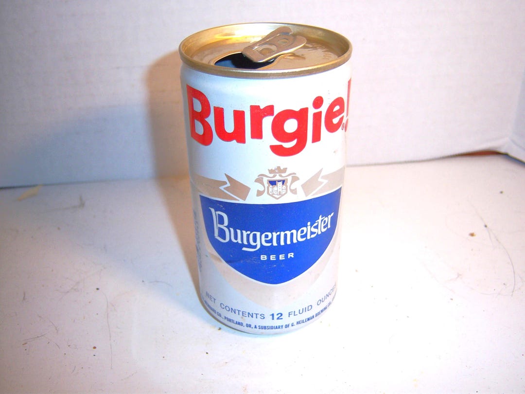 1980's Burgie Burgermeister Blitz-weinhard Co Portland or 12 Oz EMPTY ...