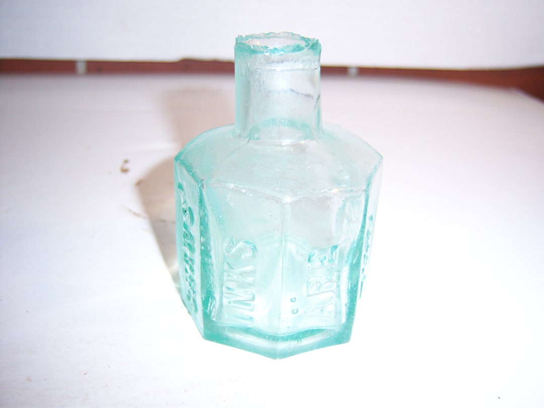 SH24 - 1880's Light Green Shaw's Inks Are the Best 3 1/8" Tall 8 Sided ...